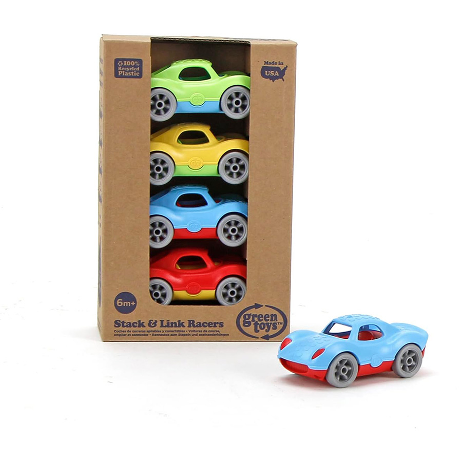 Green Toys Stack & Link Racers - Best for Ages 1 to 4