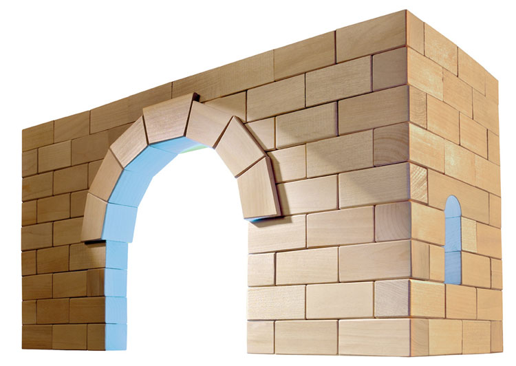 Roman Arch Architectural Block Set - - Fat Brain Toys