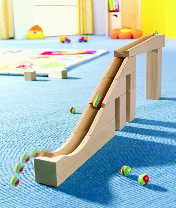 Ski-Jump for Ball Track Construction Set - - Fat Brain Toys