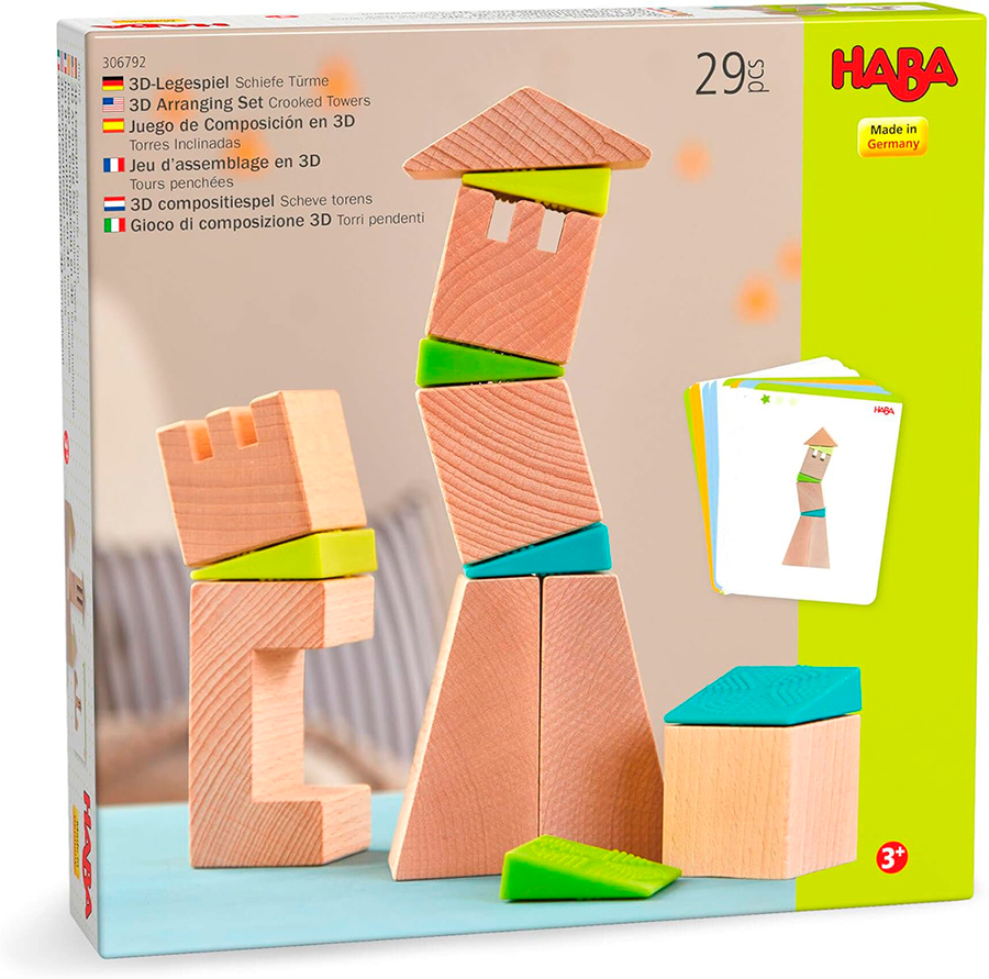 Crooked Tower 3D Arranging Blocks - Best for Ages 4 to 8