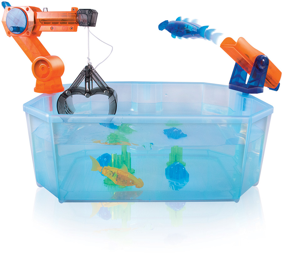 Hexbug Lighted Aquabot 2.0 The Harbour Playset - - Fat Brain Toys