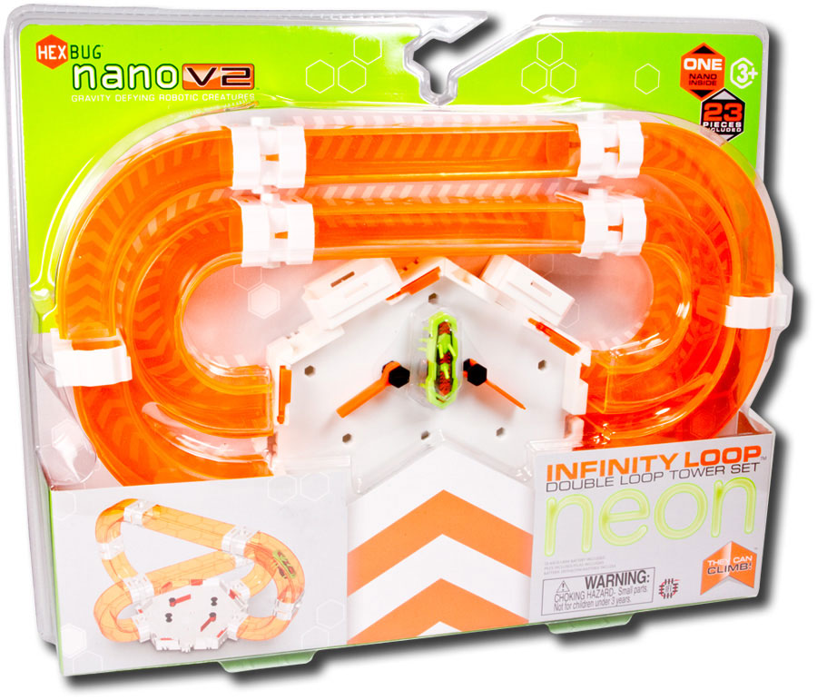 Hexbug Nano V2 Infinity Loop Neon - - Fat Brain Toys