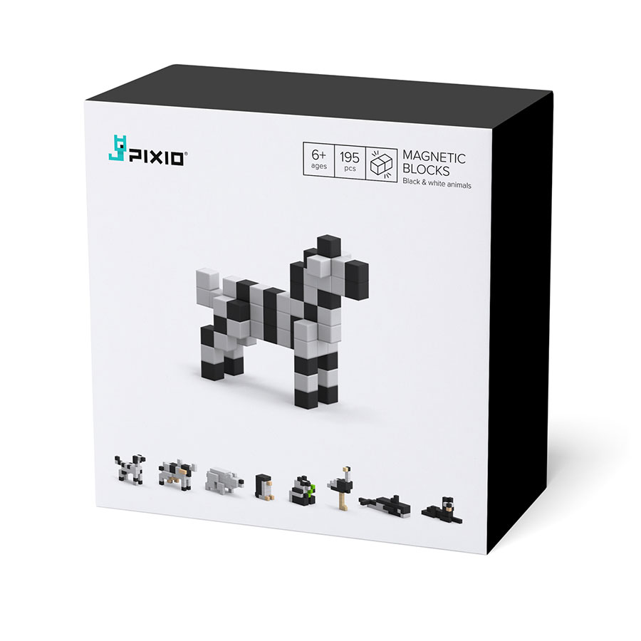 PIXIO Story Series - Black & White Animals - - Fat Brain Toys