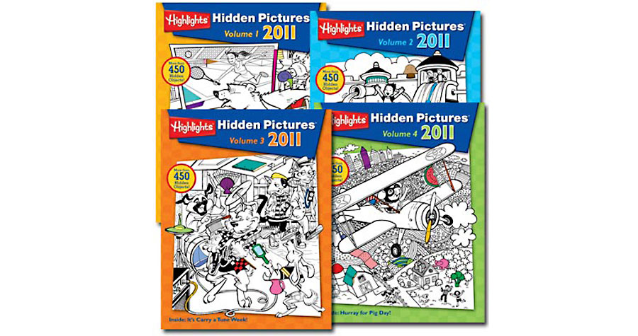 Highlights Hidden Pictures 2011 - 4 book set - - Fat Brain Toys