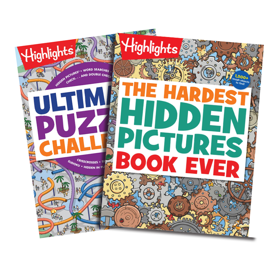 Highlights Puzzle Book Pack of 2 - - Fat Brain Toys