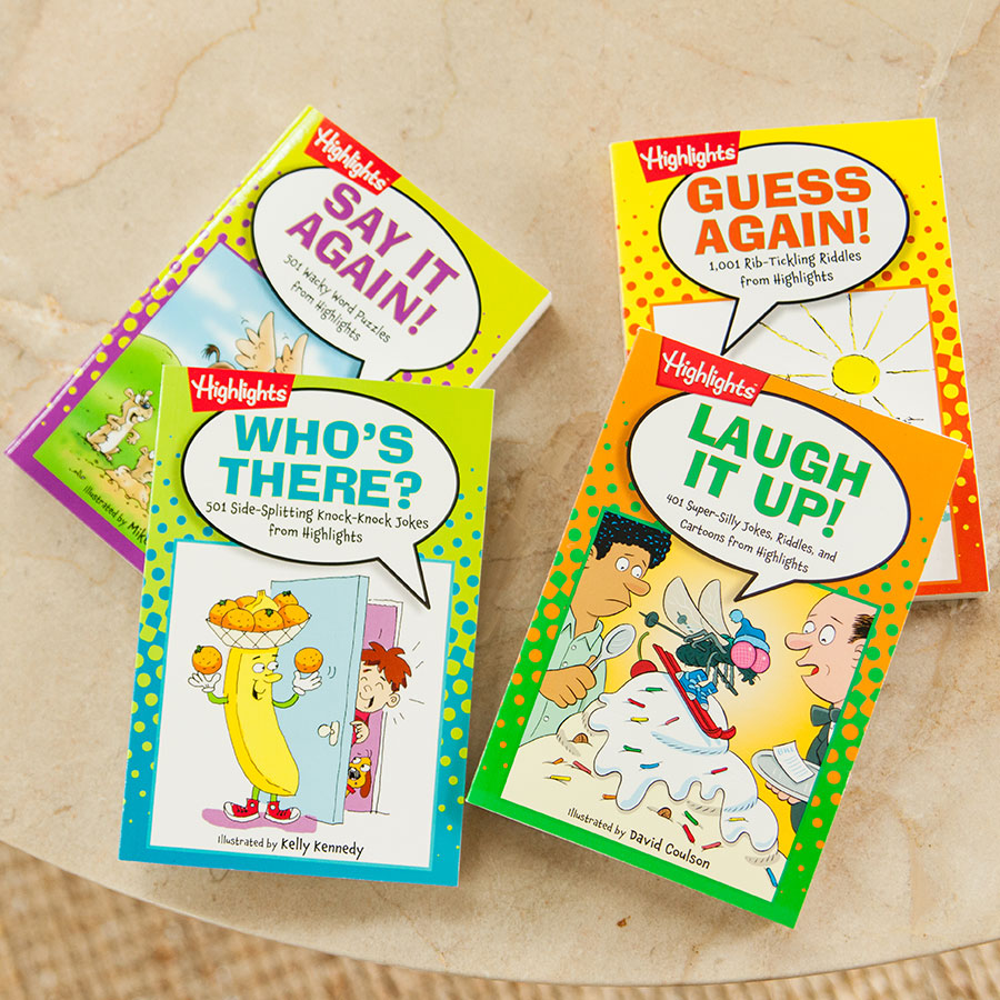 Jokes & Riddles 4-Book Set - - Fat Brain Toys