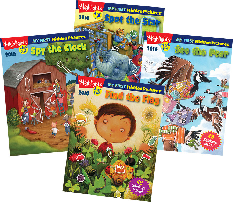 Highlights My First Hidden Pictures 2016 - 4 Book Set