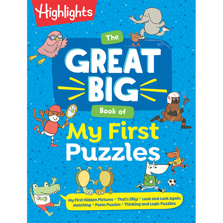 Highlights The Great Big Book of My First Puzzles - - Fat Brain Toys