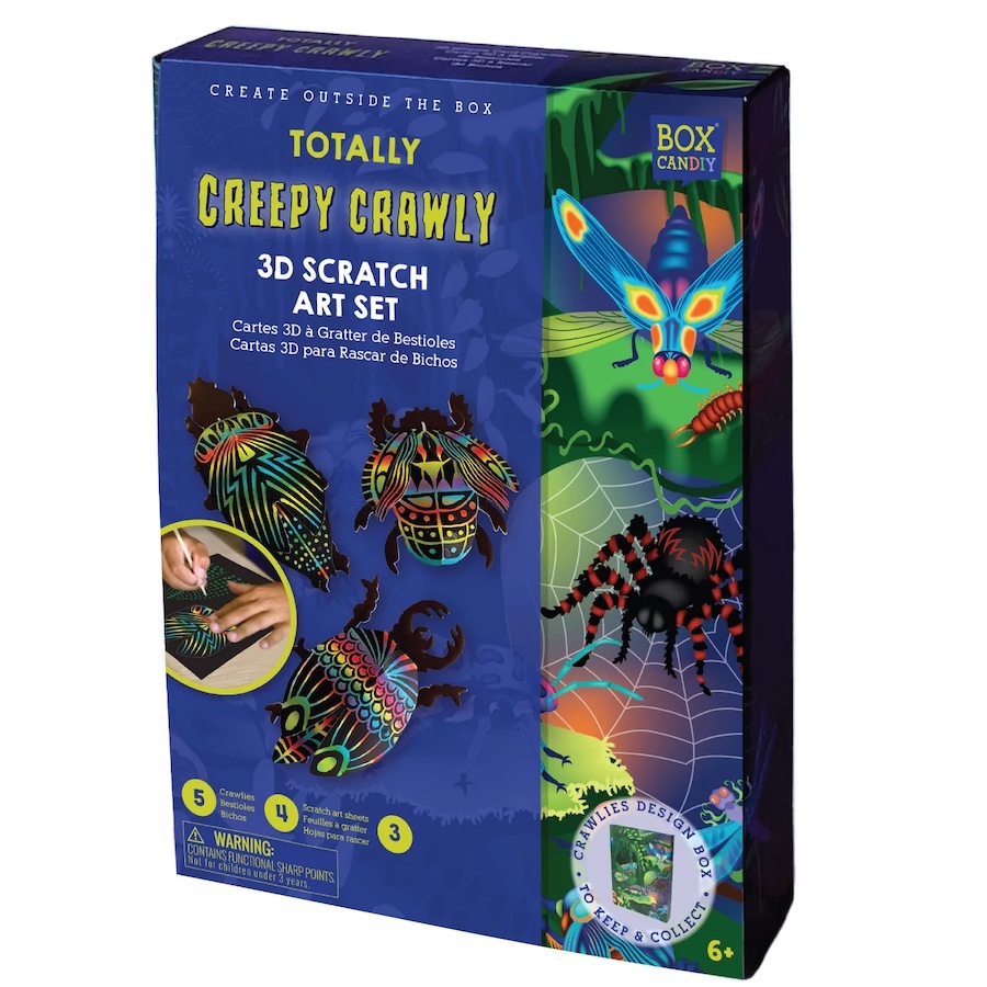 Box CanDIY Totally Creepy Crawly 3D Scratch Art Set