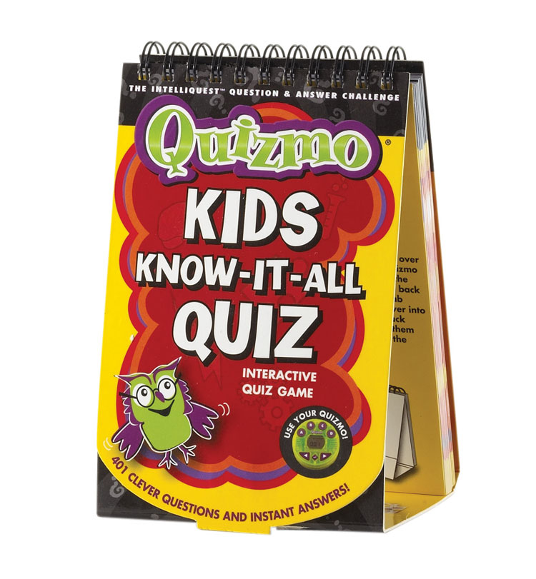QUIZMO Flip Book - Kids Know-It-All Quiz - - Fat Brain Toys