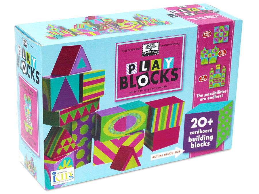 Green Start Play Blocks - Hop Hop - - Fat Brain Toys