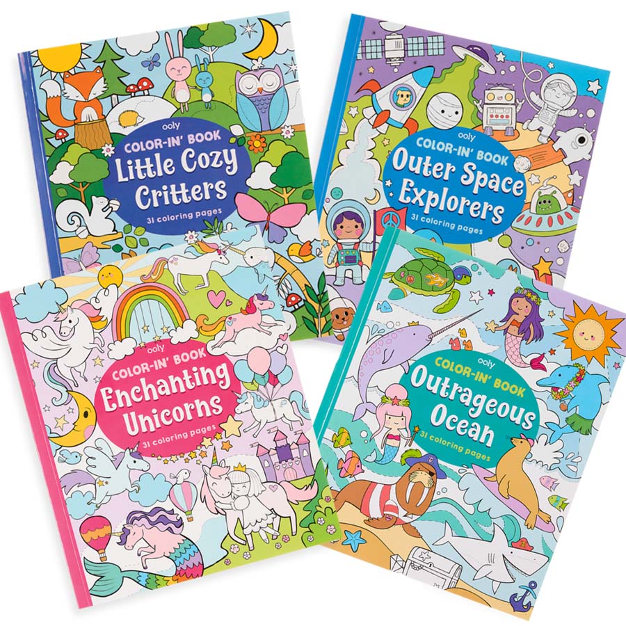 Color-In Books - - Fat Brain Toys