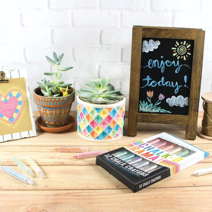 Chalk-O-Rama! Chalk Crayons - - Fat Brain Toys