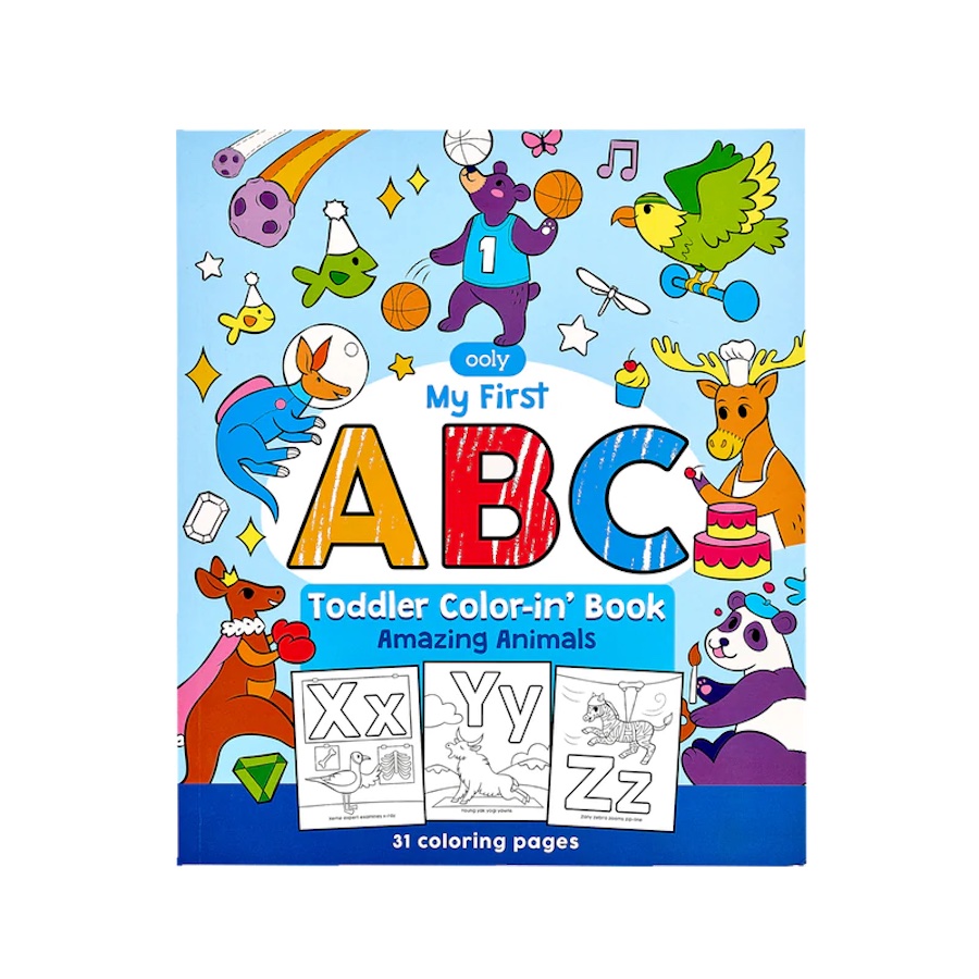 Toddler Color-in' Book - My First ABC - - Fat Brain Toys