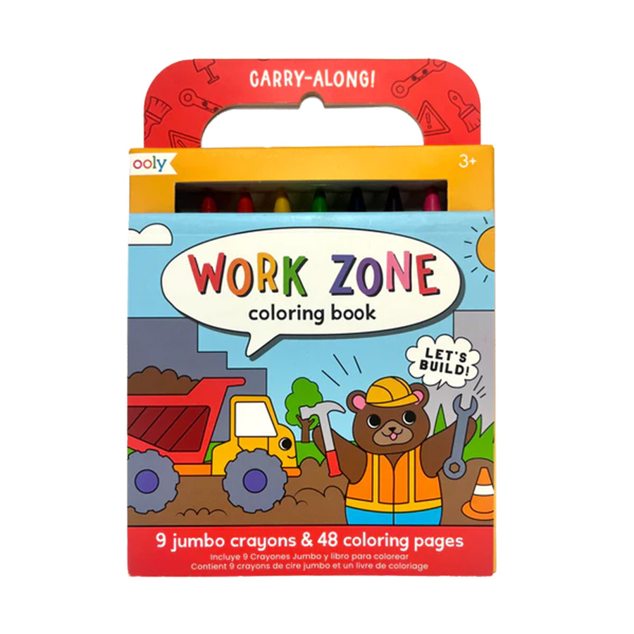 Carry-Along! Work Zone Coloring Book - Best for Ages 3 to 8