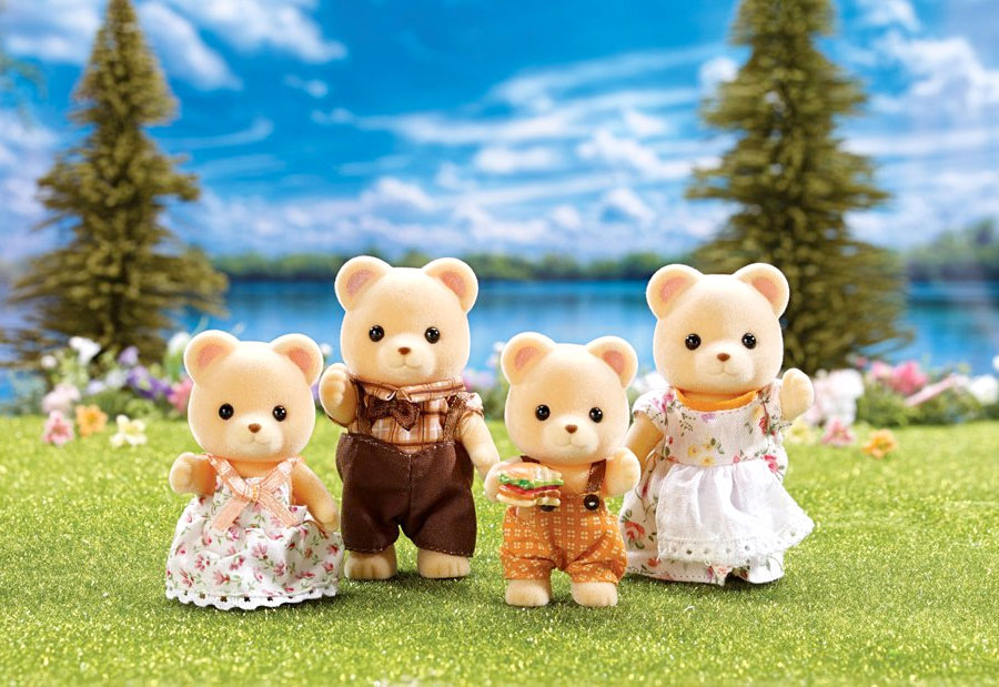 Calico Critters Cuddle Bear Family - - Fat Brain Toys