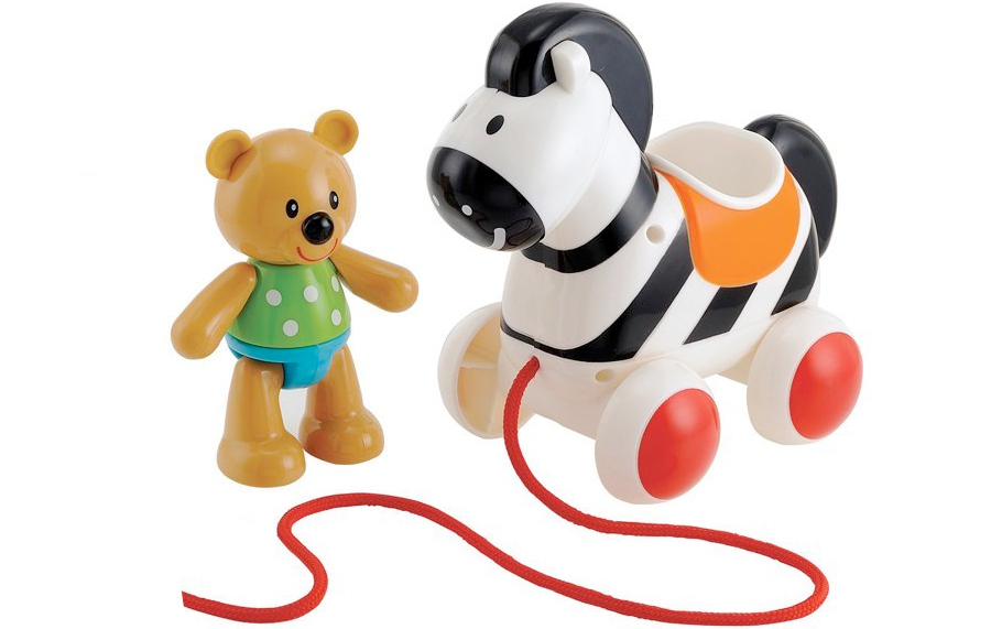 ELC Toybox Pull Along Zebra - - Fat Brain Toys