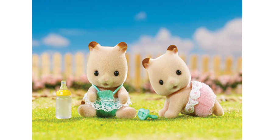 Calico Critters Fluffy Hamster Twins