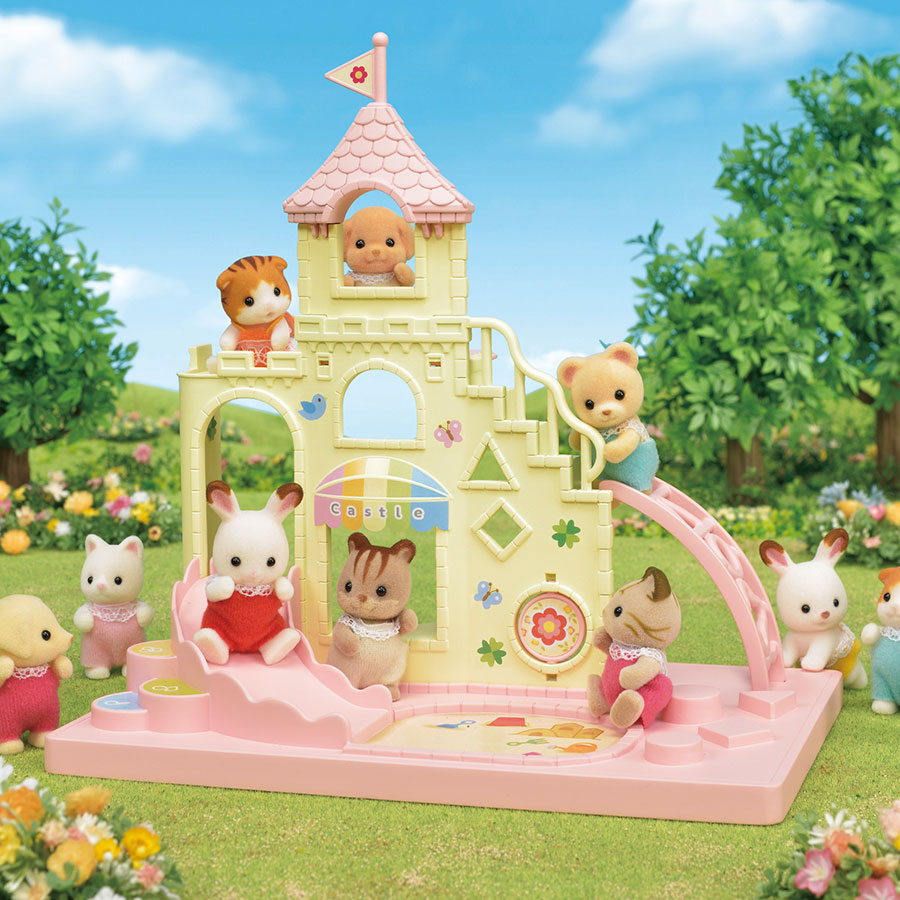 Calico Critters Baby Castle Playground - - Fat Brain Toys