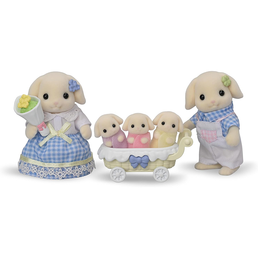 Calico Critters - Flora Rabbit Family - - Fat Brain Toys
