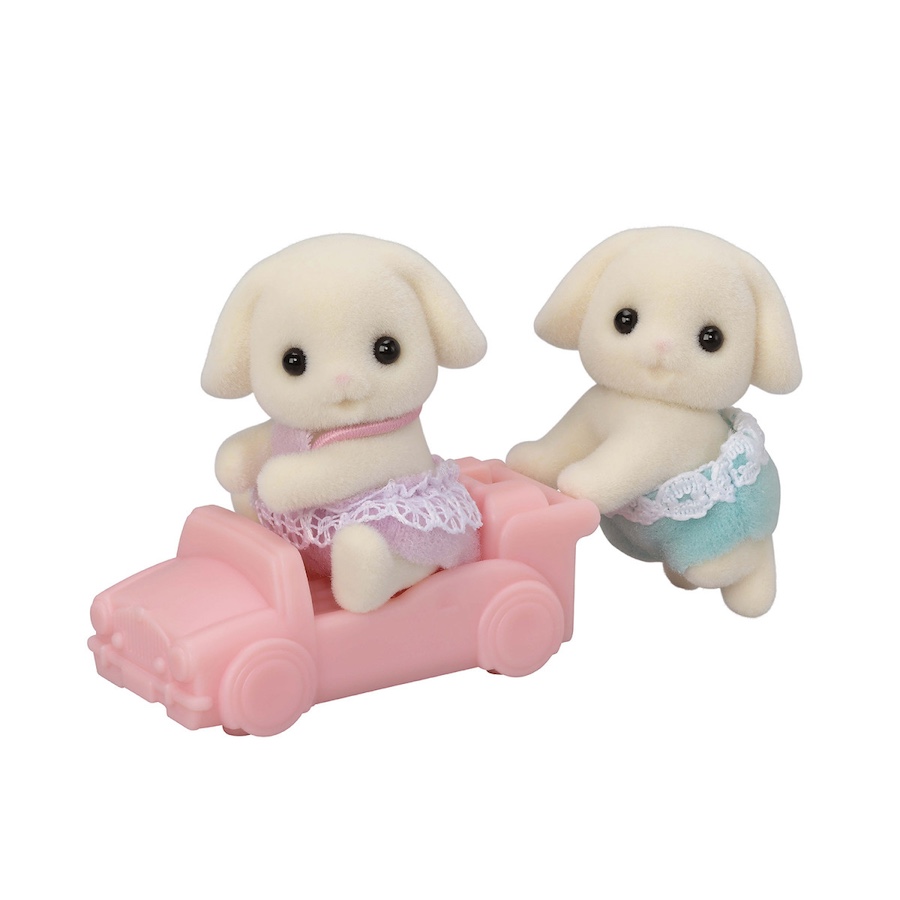Calico Critters - Flora Rabbit Twins - - Fat Brain Toys