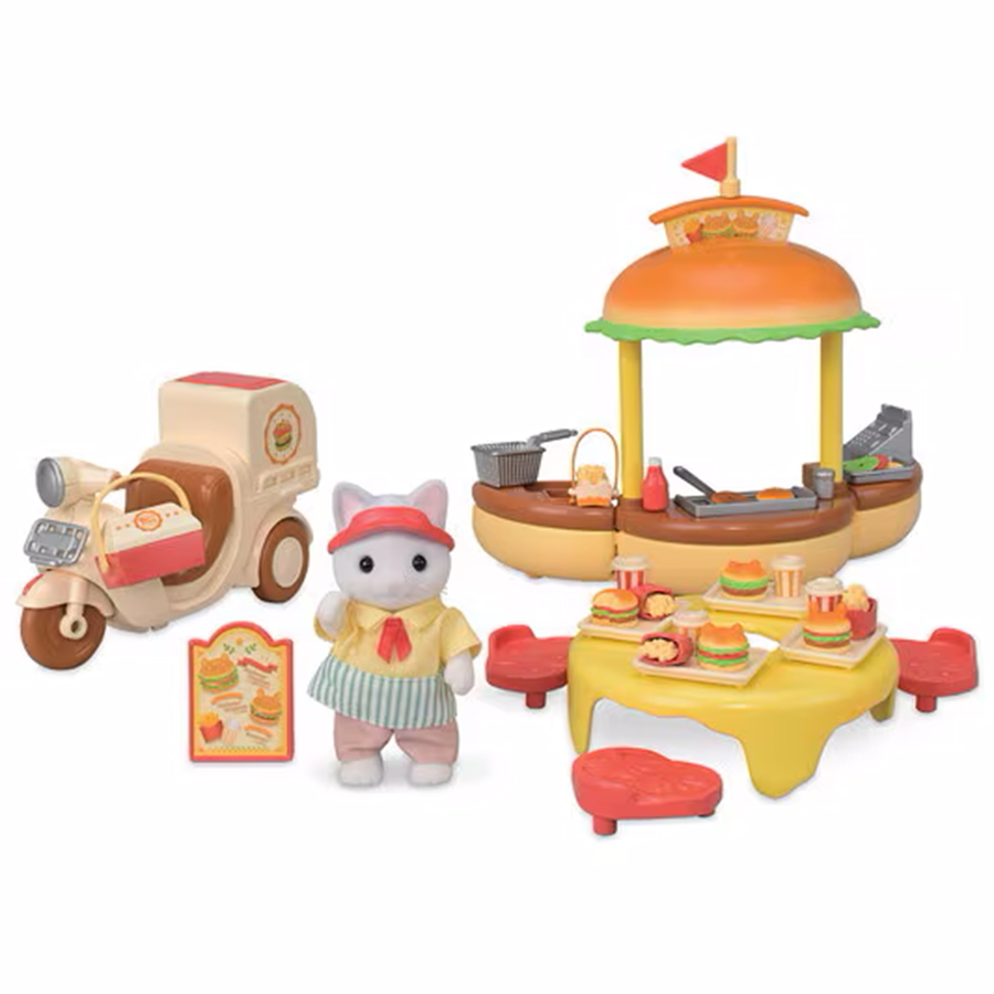 Calico Critters - Hamburger Stand - Best for Ages 3 to 11