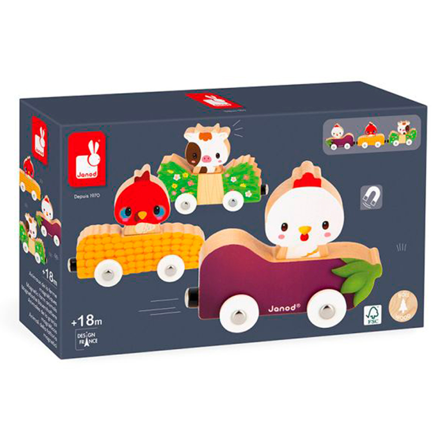 Farm Magnetic Animal Cars - Best Early Learning Toys for Ages 2 to 4