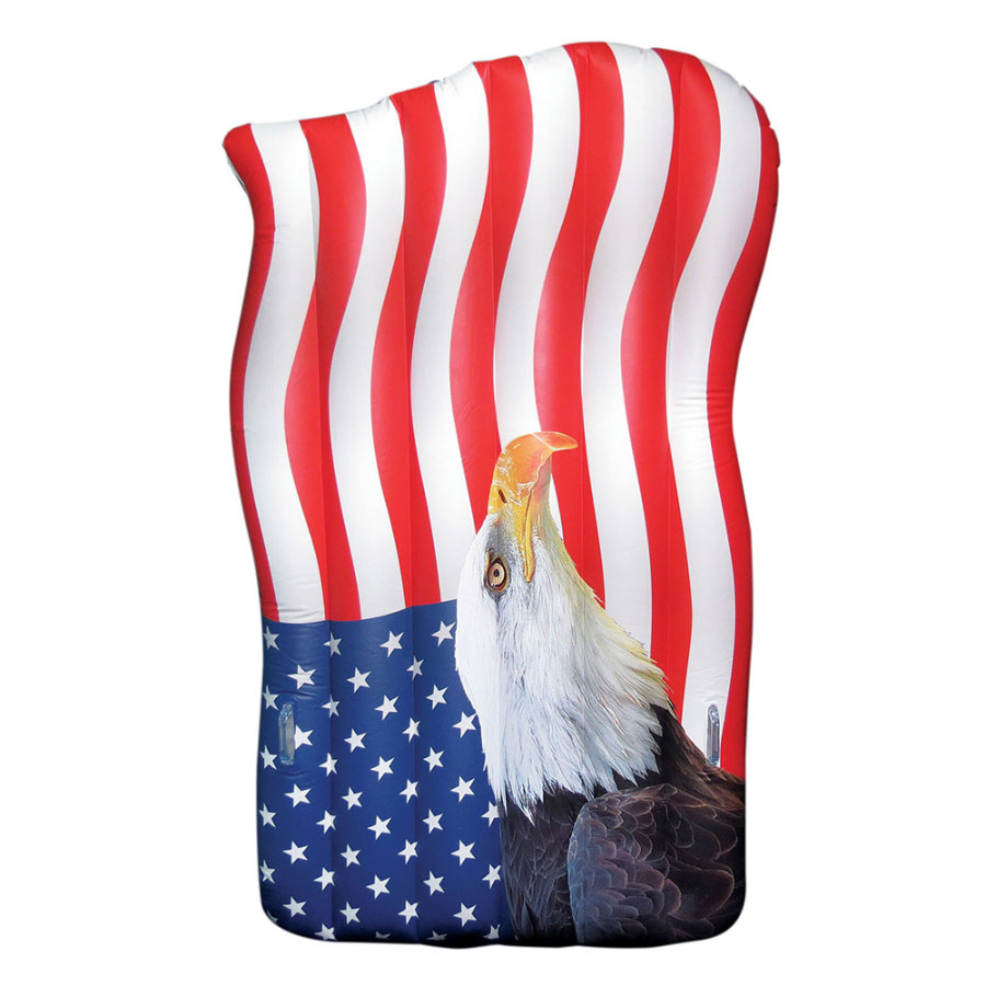 USA Flag with Eagle Pool Float - - Fat Brain Toys