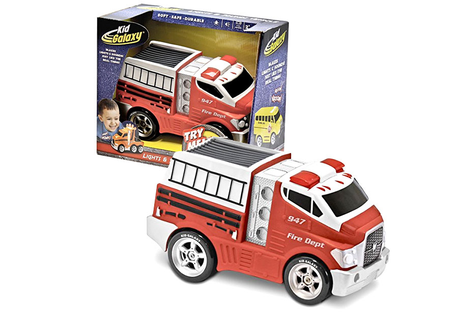 Soft Body Jumbo Lights & Sounds Fire Truck - - Fat Brain Toys