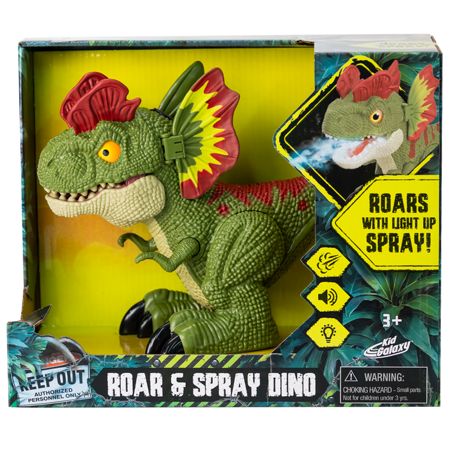 Roar & Spray Dino - Dilophosaurus - Best for Ages 3 to 8