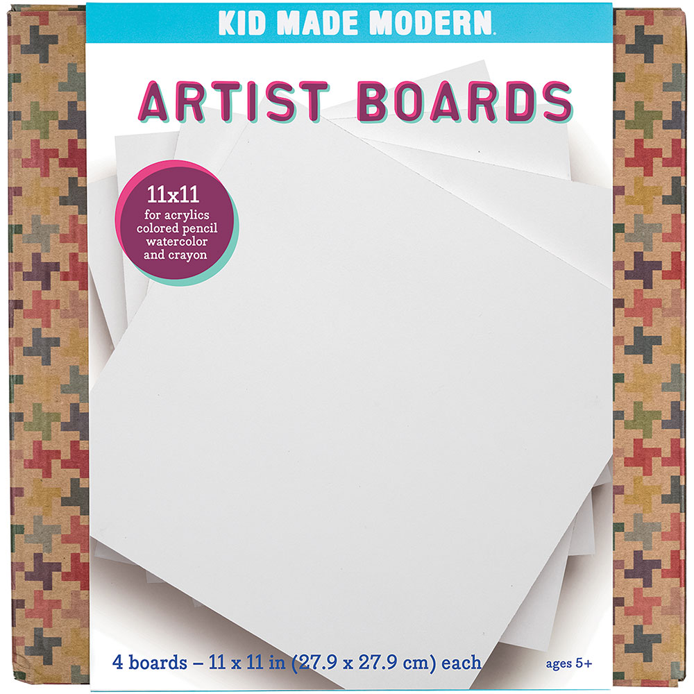 Kid Made Modern 11 x 11 Artist Boards - - Fat Brain Toys