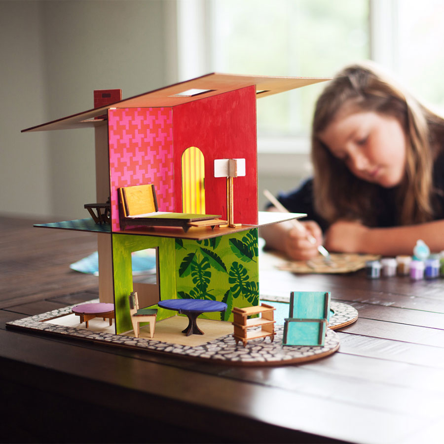 Artistic Modern House Kit - - Fat Brain Toys