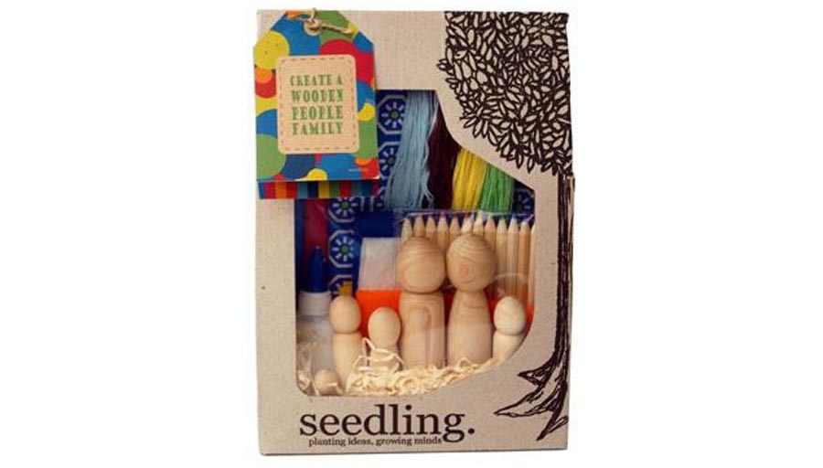 Create a Wooden People Family Kit - - Fat Brain Toys