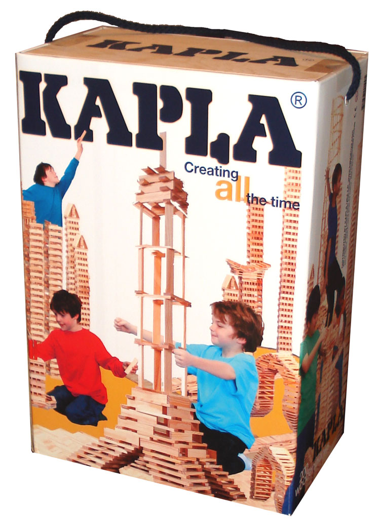 Kapla 200 Piece Wooden Building Set - - Fat Brain Toys