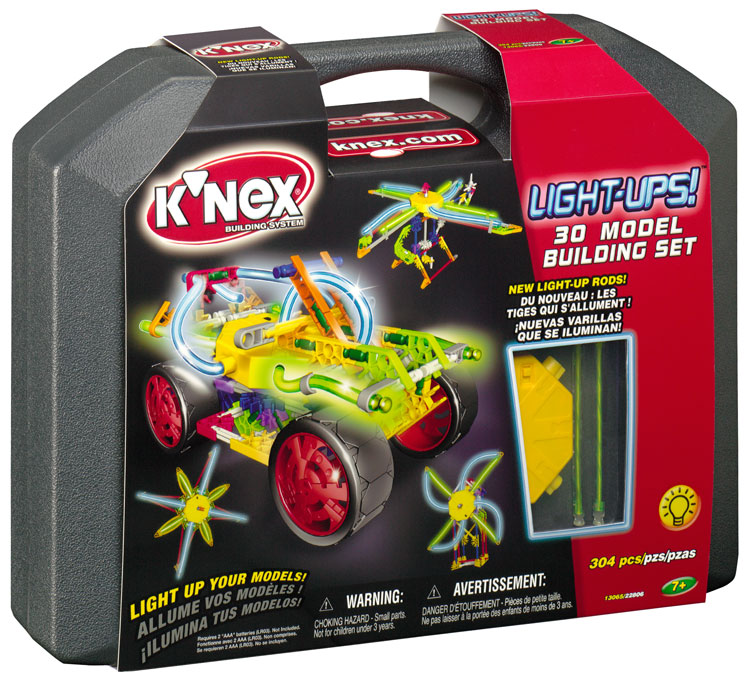 K'NEX Light-Ups! 30 Model Building Set - - Fat Brain Toys