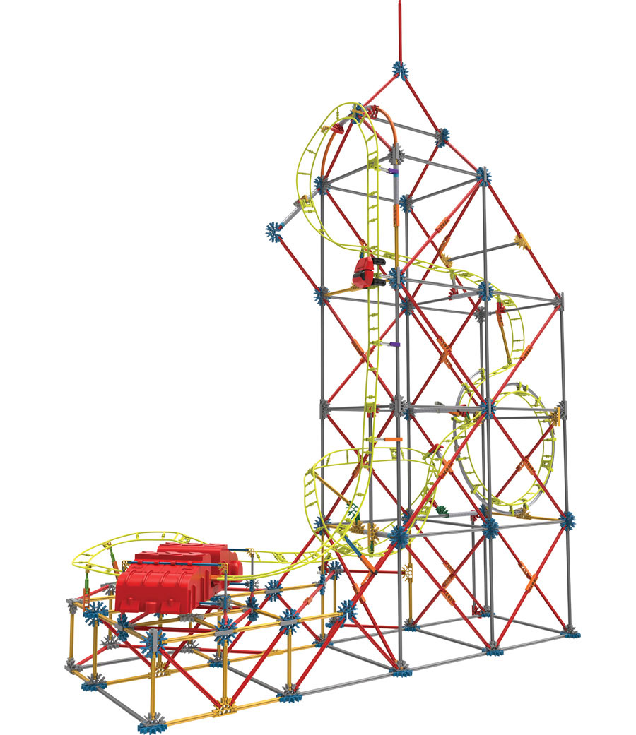 K'NEX Sky Sprinter Roller Coaster Building Set - - Fat Brain Toys