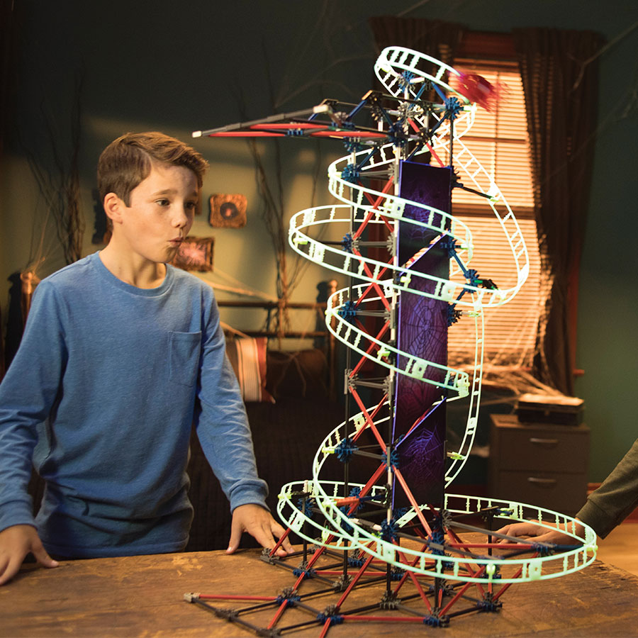 K'NEX Web Weaver Roller Coaster Building Set - - Fat Brain Toys