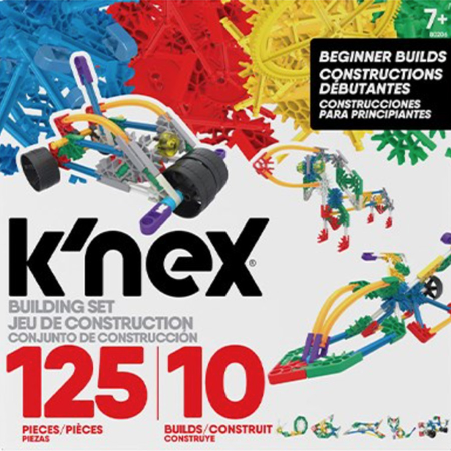 K'NEX Classic - Beginner Builds - 125 pc - - Fat Brain Toys