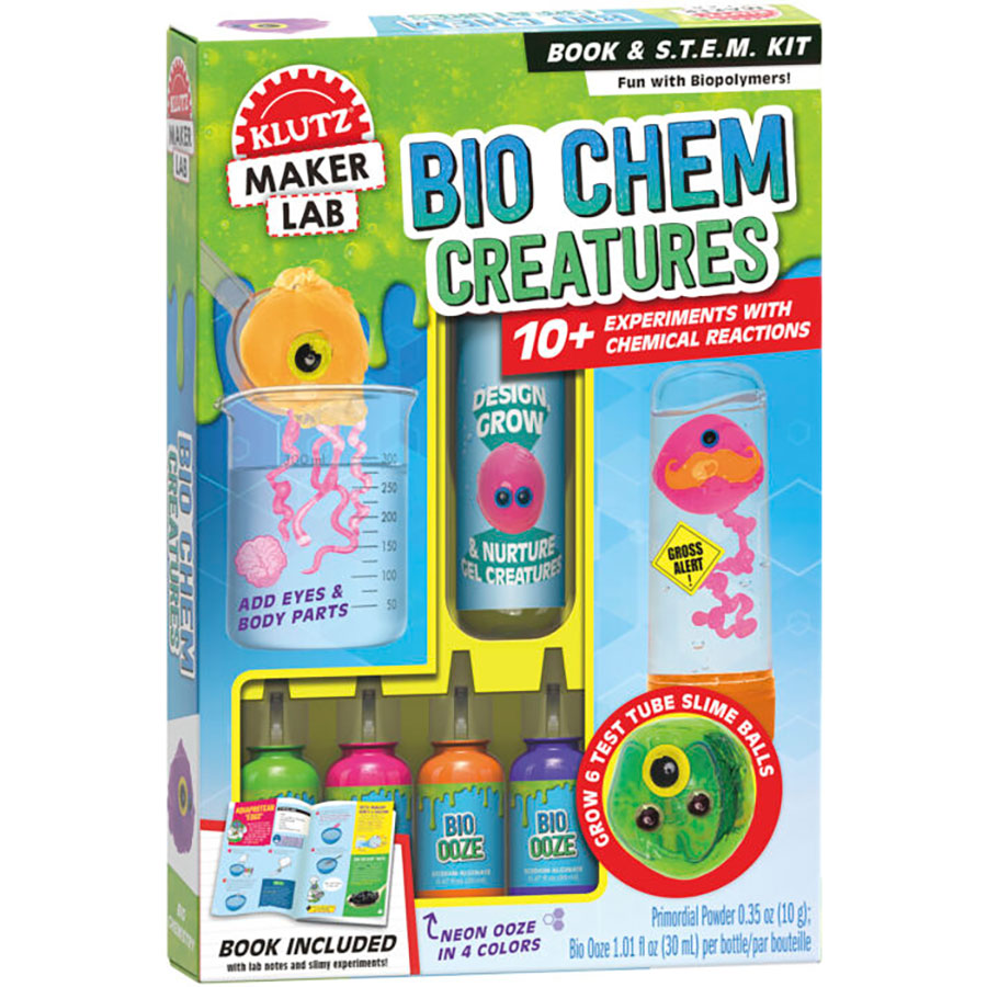 Klutz Maker Lab Bio Chem Creatures - - Fat Brain Toys