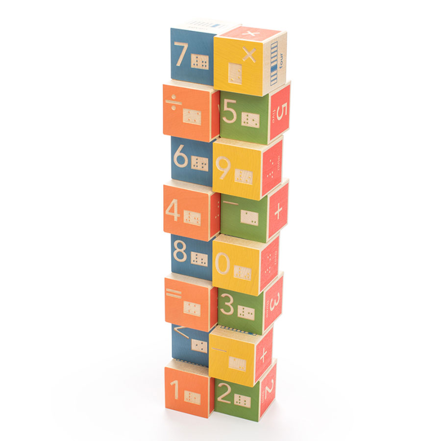 Braille Math Blocks - - Fat Brain Toys