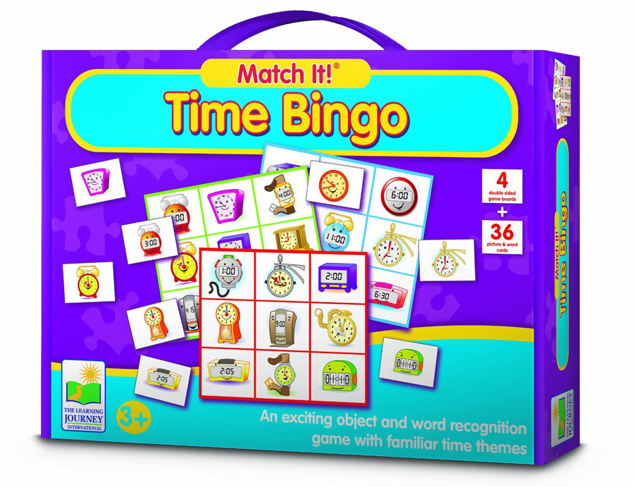 Match It! Bingo - Time - - Fat Brain Toys