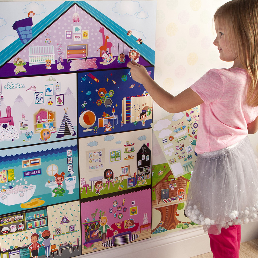 Jr Wall Sticker Playhouse - - Fat Brain Toys