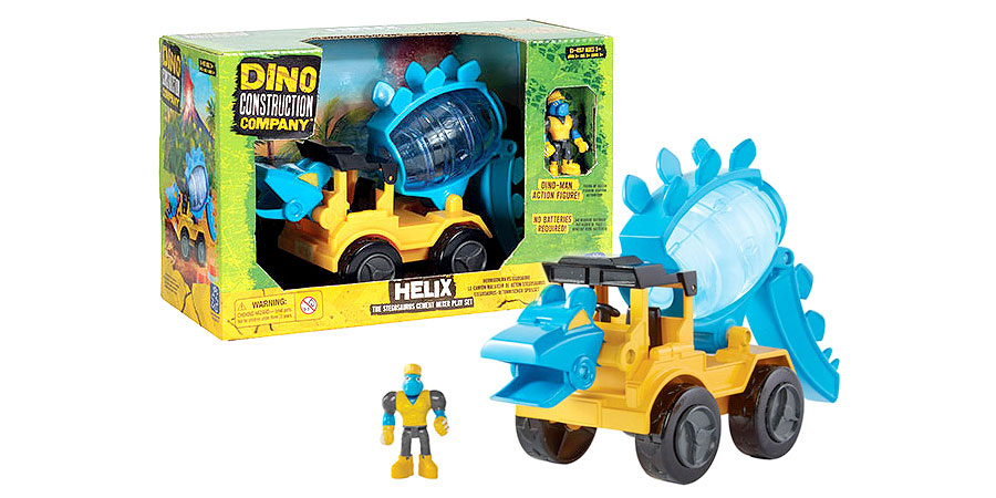 Dino Construction Company Helix the Stegosaurus Cement Mixer Play Set