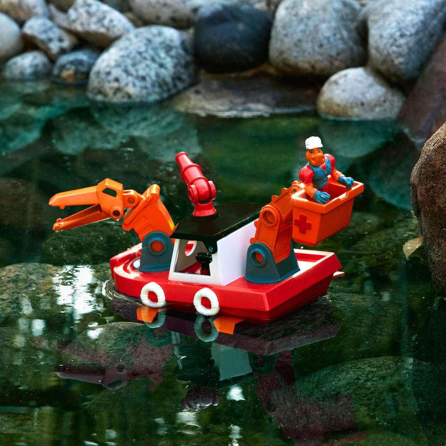 Dino Construction Company Rescue Crew - Blaze the Plesiosaurus Fireboat
