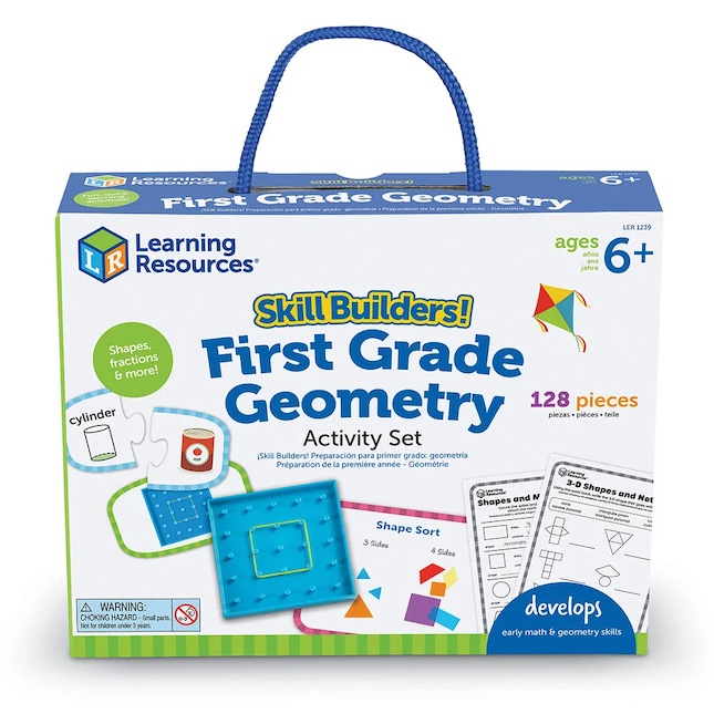 Skill Builders! First Grade Geometry Activity Set - - Fat Brain Toys