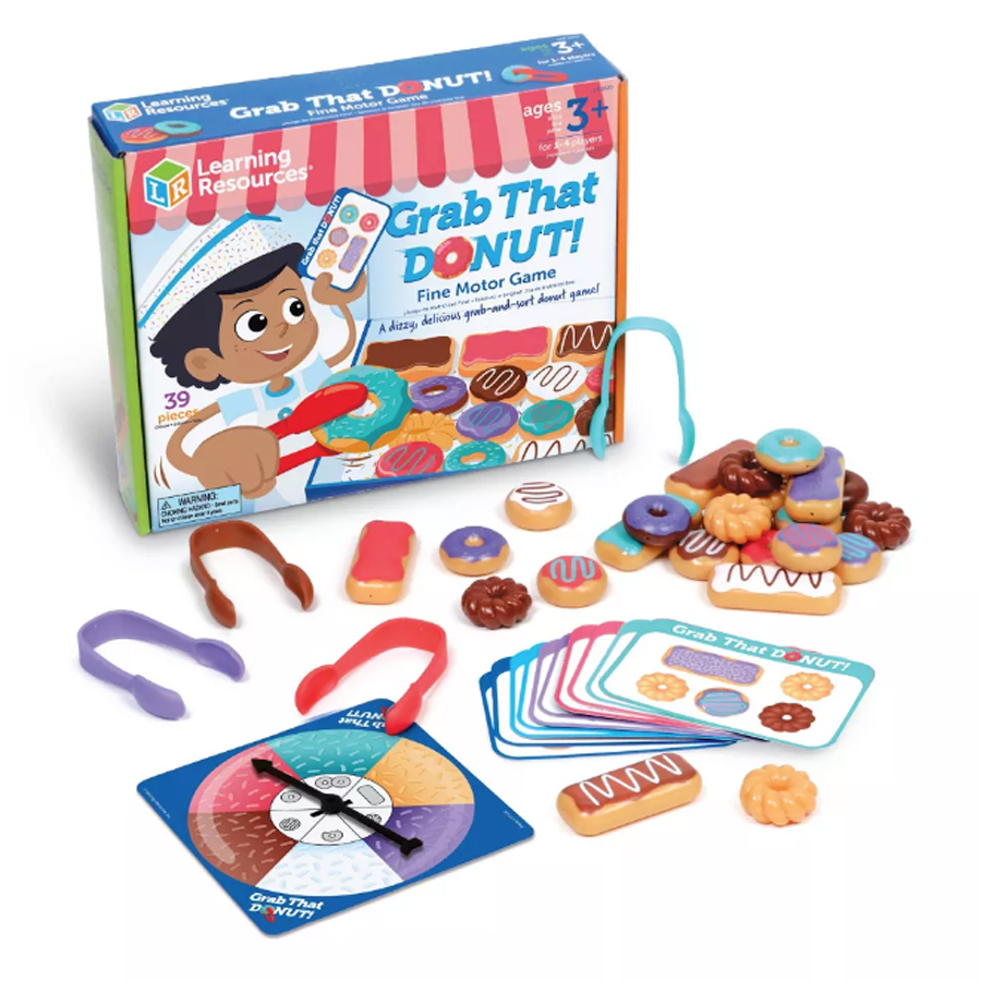 Grab That Donut Fine Motor Game - Best for Ages 3 to 9