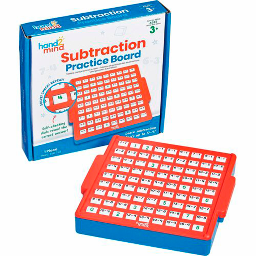 Subtraction Skills Practice Board - Best for Ages 3 to 9