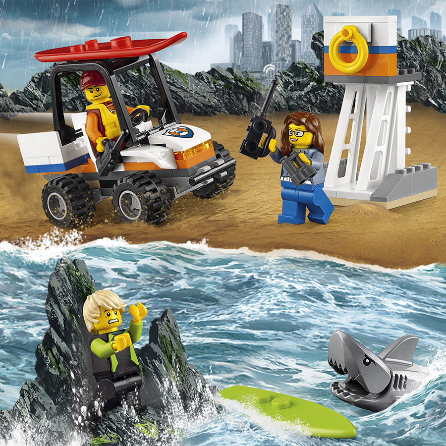 LEGO City Coast Guard Starter Set - - Fat Brain Toys
