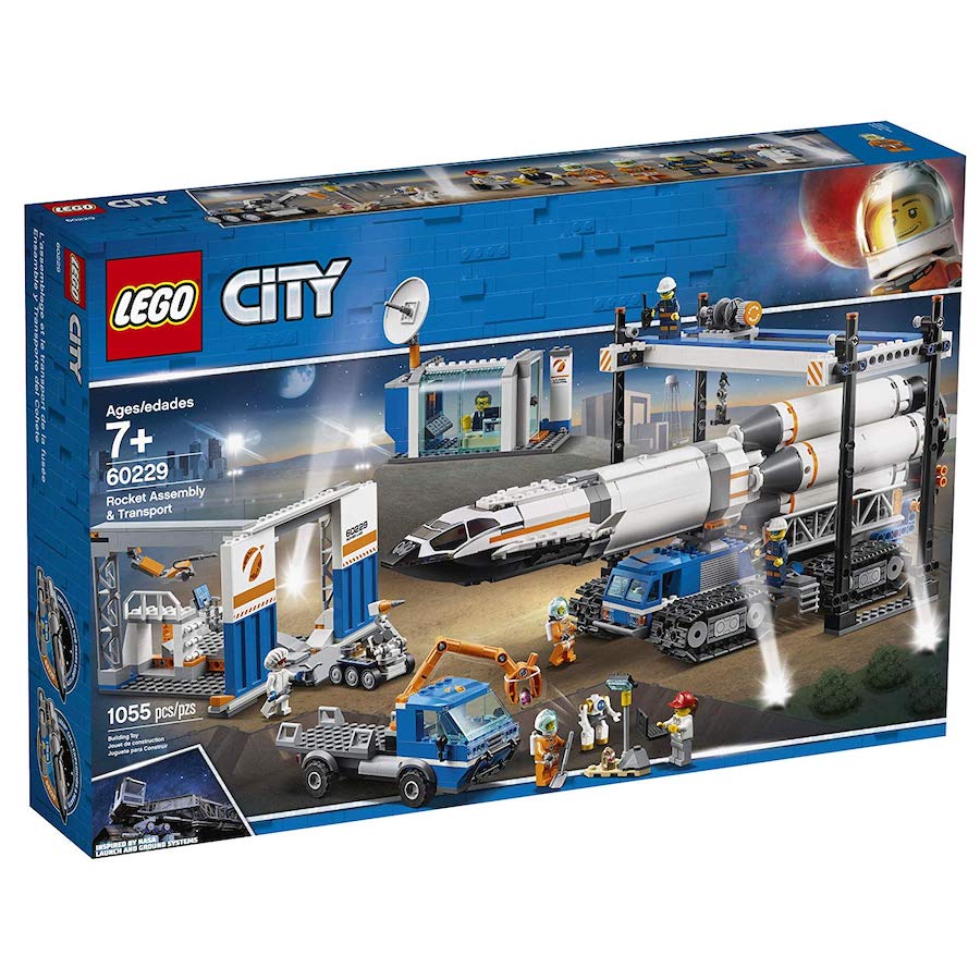 LEGO City Space Port - Rocket Assembly & Transport - - Fat Brain Toys