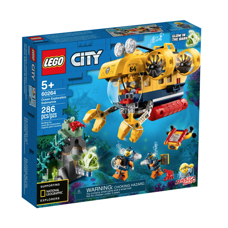 LEGO City Oceans - Ocean Exploration Submarine - - Fat Brain Toys